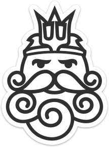 Deez Knots Poseidon Logo Die-Cut Sticker